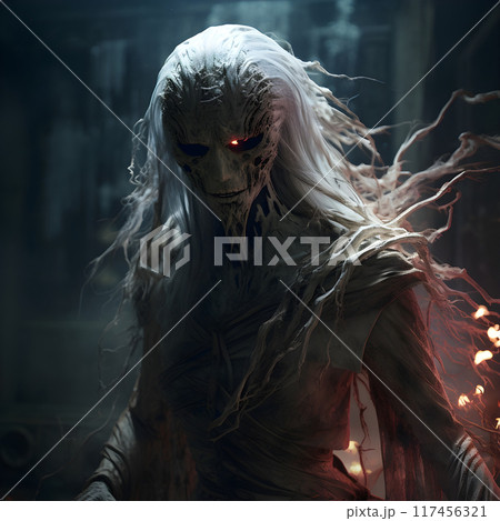 Jiang Shi Chinese Vampire Zombie Scary Ghost AI...のイラスト素材 [117456321 ...