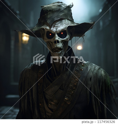 Jiang Shi Chinese Vampire Zombie Scary Ghost AI...のイラスト素材 [117456326 ...