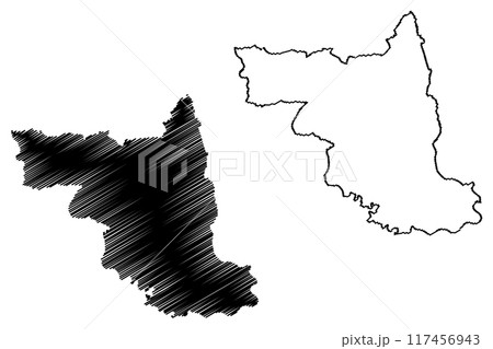 Erewash local government district and Borough...のイラスト素材 [117456943] - PIXTA