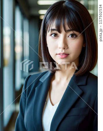 AI美女 オフィスのOLのイラスト素材 [117502534] - PIXTA