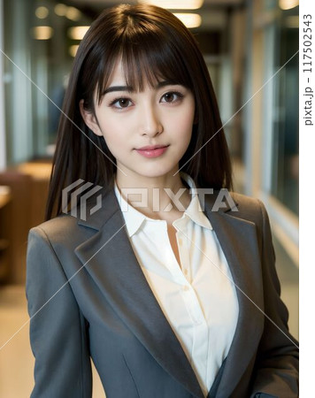 AI美女 オフィスのOLのイラスト素材 [117502543] - PIXTA