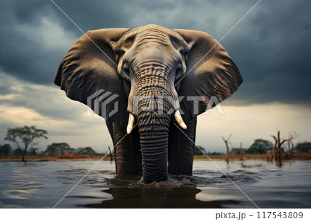 Arctic Elephant Expedition in Winterのイラスト素材 [117543809] - PIXTA