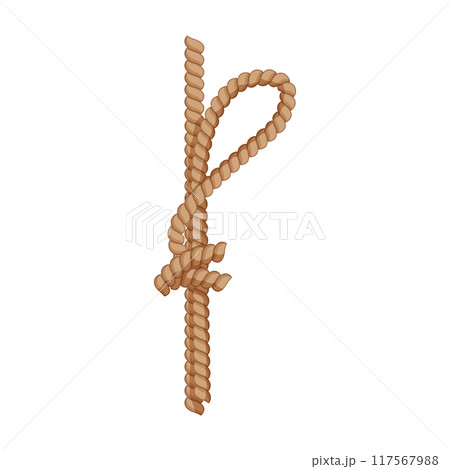 loop rope knot cartoon vector illustrationのイラスト素材 [117567988] - PIXTA