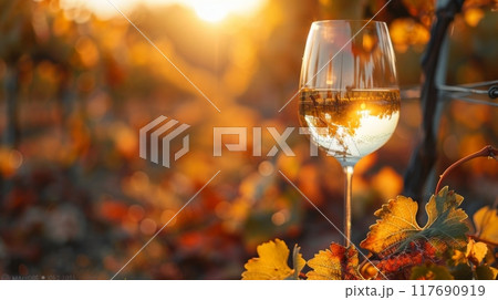Autumn or fall wine season conceptのイラスト素材 [117690919] - PIXTA