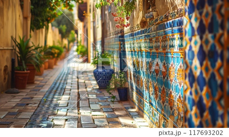beautiful Arabic streetsのイラスト素材 [117693202] - PIXTA