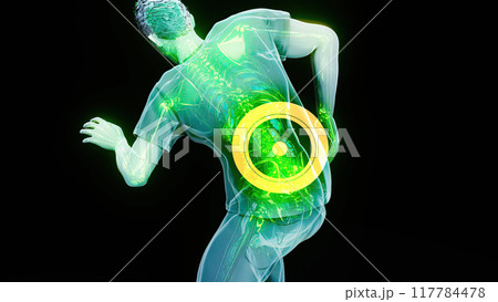 Abstract illustration of back painのイラスト素材 [117784478] - PIXTA