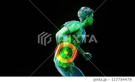 Abstract illustration of back painのイラスト素材 [117784479] - PIXTA