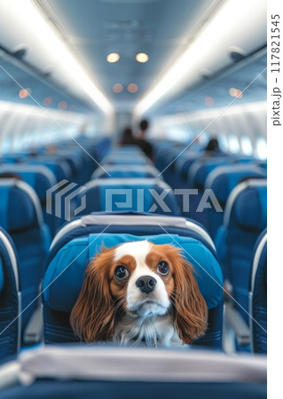 Adorable Dog Sitting On An Airplane Seat 117821545 PIXTA Adorable Dog Sitting On An Airplane Seat 117821545 PIXTA
