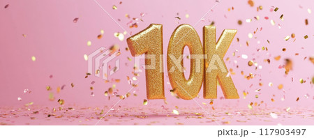 Golden Number Balloons 10Kのイラスト素材 [117903497] - PIXTA