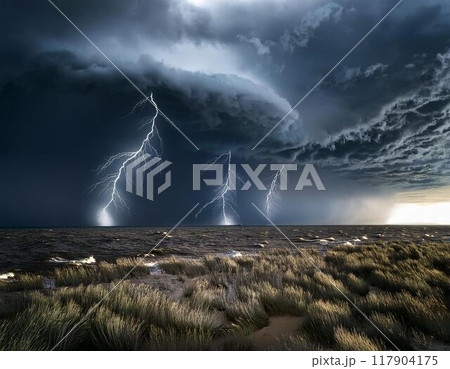 台風イメージのイラスト素材 [117904175] - PIXTA