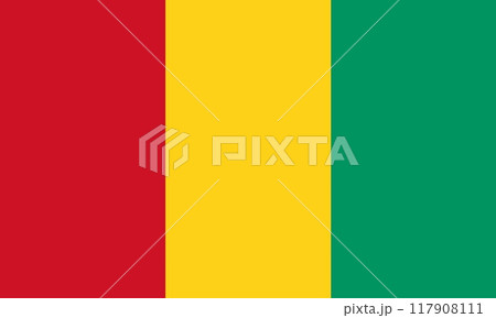 Guinea flag national material designのイラスト素材 [117908111] - PIXTA