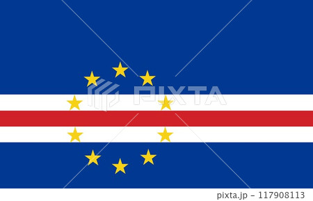 Cape Verde flag national material design のイラスト素材 [117908113] - PIXTA