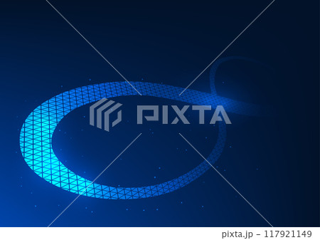 Abstract background technology, infinity symbol...のイラスト素材 [117921149 ...