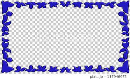 Abstract background with a blue pattern frameのイラスト素材 [117946973] - PIXTA