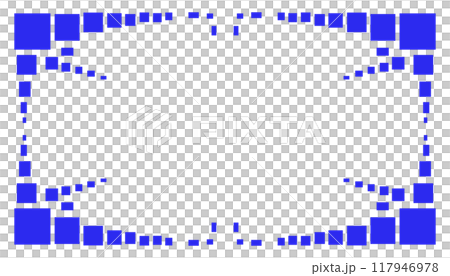 Abstract background with a blue pattern frameのイラスト素材 [117946978] - PIXTA