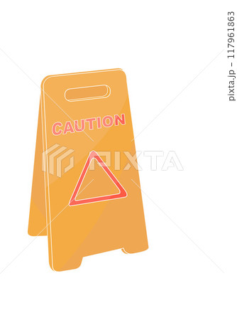 caution wet floor frame signsのイラスト素材 [117961863] - PIXTA