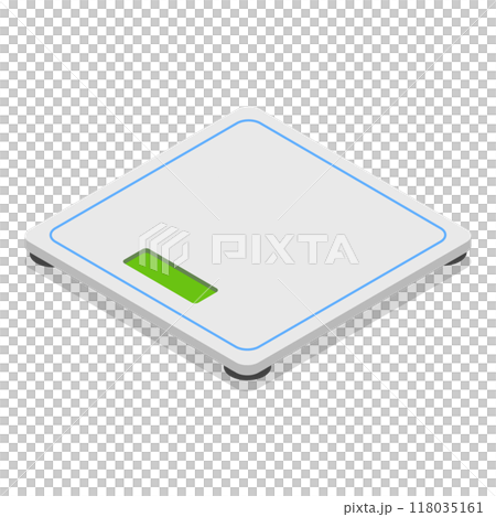 3D Isometric Flat Set of Scales Types. Item 8のイラスト素材 [118035161] - PIXTA