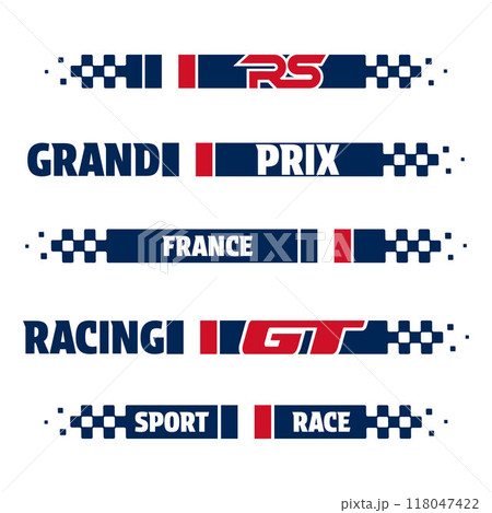 Racing labels Franceのイラスト素材 [118047422] - PIXTA