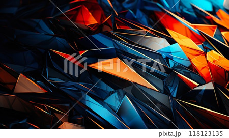 creative sharp triangle background, geometry...のイラスト素材 [118123135] - PIXTA