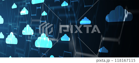 Navigating the invisible pathways of data...のイラスト素材 [118167115] - PIXTA