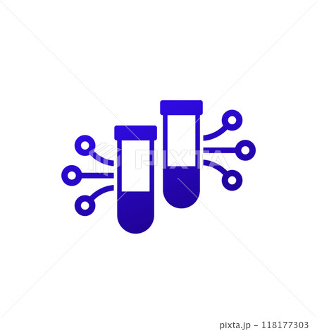 lab samples analysis icon, vectorのイラスト素材 [118177303] - PIXTA