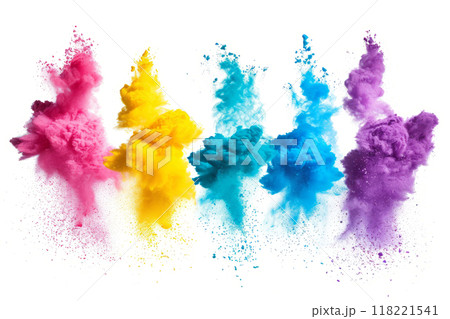 powder party with a cute illustration of...のイラスト素材 [118221541] - PIXTA