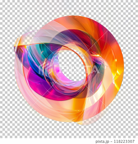 Abstract sun glare, in bright colors and...のイラスト素材 [118223307] - PIXTA