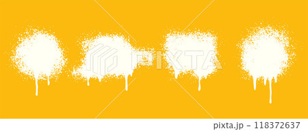 white ink splashes textures background in...のイラスト素材 [118372637] - PIXTA