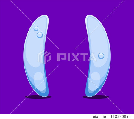 Cartoon snowy brackets. Merry Christmas font,...のイラスト素材 [118380853] - PIXTA