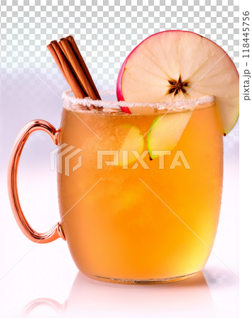 Washington Apple Cider Mule Copper mug with... - Stock Illustration ...