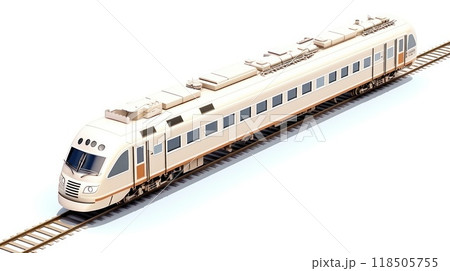 Isometric illustration of a modern trains のイラスト素材 [118505755] - PIXTA