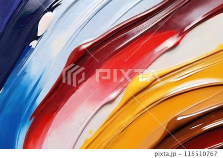 Abstract background liquid oil colourful streaks.のイラスト素材 [118510767 ...
