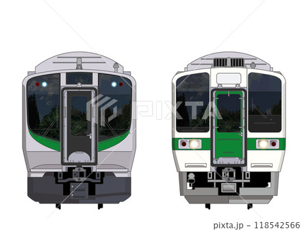 宮城の列車No.4_E721系500番台 / 719系のイラスト素材 [118542566] - PIXTA