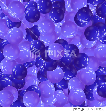 Colored background from glossy balls. Template...のイラスト素材 [118560947 ...