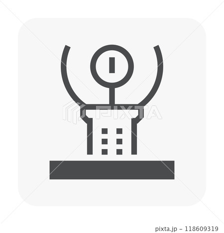 Triaxial test vector icon, geotechnical...のイラスト素材 [118609319] - PIXTA