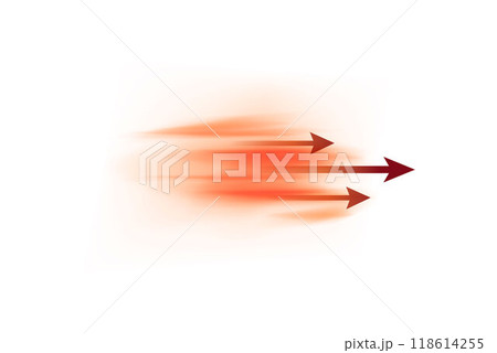 Wind effect, air steam with arrows, red air...のイラスト素材 [118614255] - PIXTA