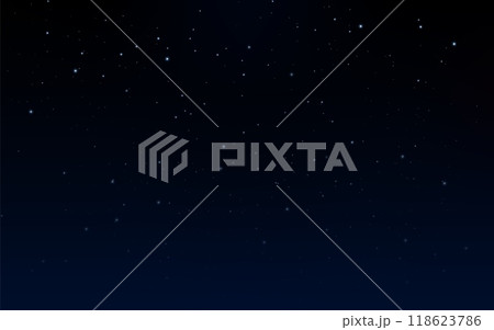 Night sky. Blue stars. Dark starry space....のイラスト素材 [118623786] - PIXTA