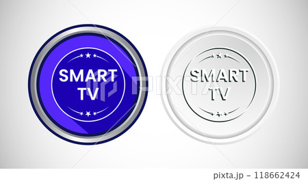 High Definition TV Icon Button Set Design...のイラスト素材 [118662424] - PIXTA