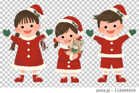 Kids enjoying Christmas - Stock Illustration [118804839] - PIXTA