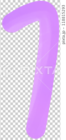 minimal number one created with pastel water colorのイラスト素材 [118815293 ...