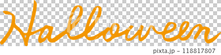 Halloween cursive English letters - Stock Illustration [118817807] - PIXTA