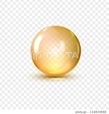 Glass 3d ball vector illustration for...のイラスト素材 [118834698] - PIXTA