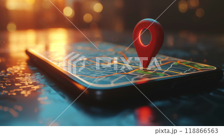 Definition of geolocationのイラスト素材 [118866563] - PIXTA