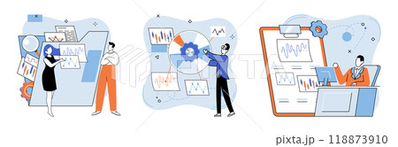 Technical analysis. Vector illustration....のイラスト素材 [118873910] - PIXTA