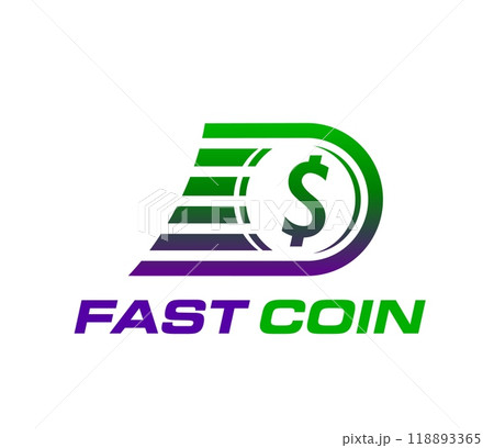 Fast money icon. Quick transfer and cash...のイラスト素材 [118893365] - PIXTA