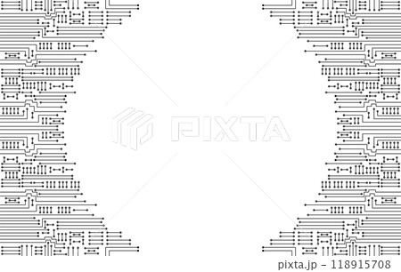 Electronic circuit on binary code background....のイラスト素材 [118915708] - PIXTA