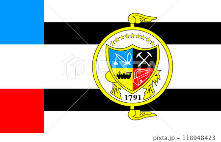 Flag of the city of Knoxville, Tennessee, USA,...のイラスト素材 [118948423 ...