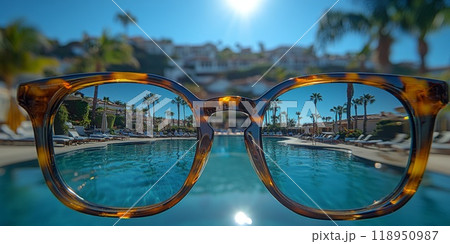 Focused perspective through a pair of...のイラスト素材 [118950987] - PIXTA