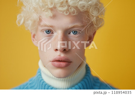 Young male model close-upのイラスト素材 [118954035] - PIXTA