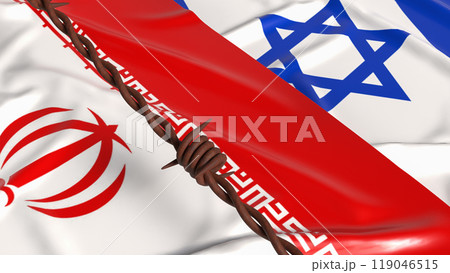 The Ian and israel flag Background concept ...のイラスト素材 [119046515] - PIXTA